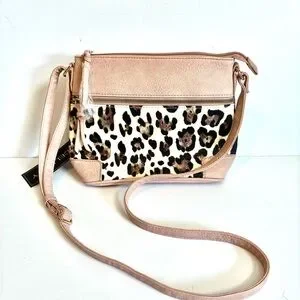 Deluxity | Bags | Nwt Deluxity Blush Leopard Print Crossbody Bag | Poshmark